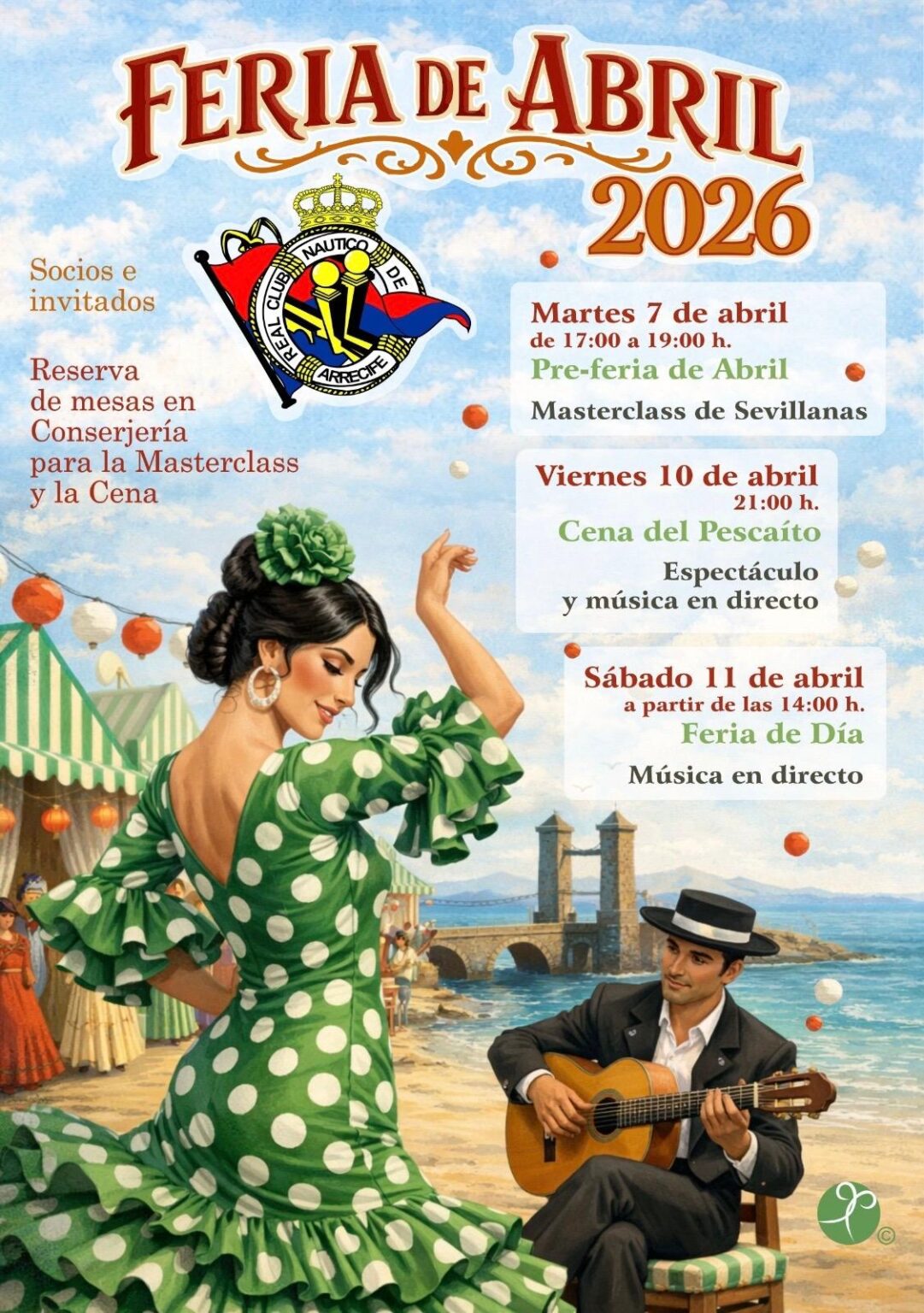 Feria de Abril 2026 en el RCNA – Real Club Náutico Arrecife